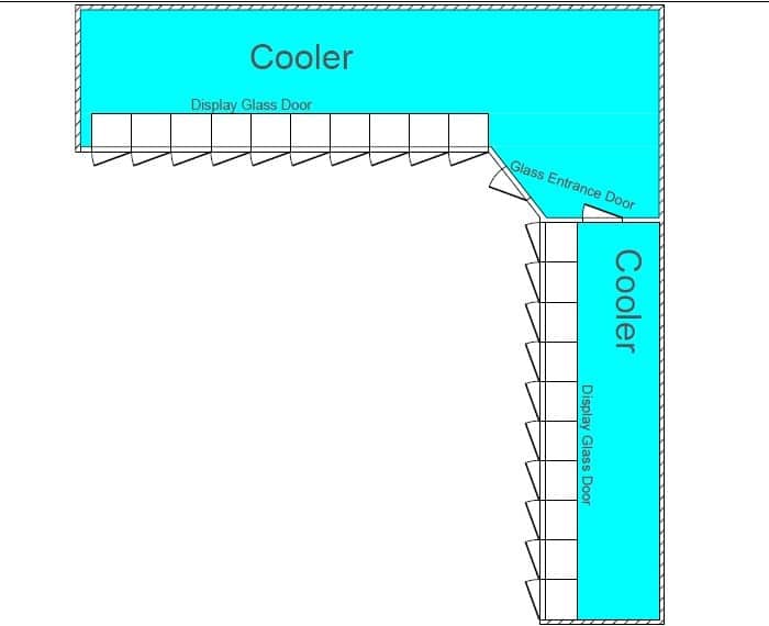 Beer Cave Walk in Cooler for Cstore and Liquor Store