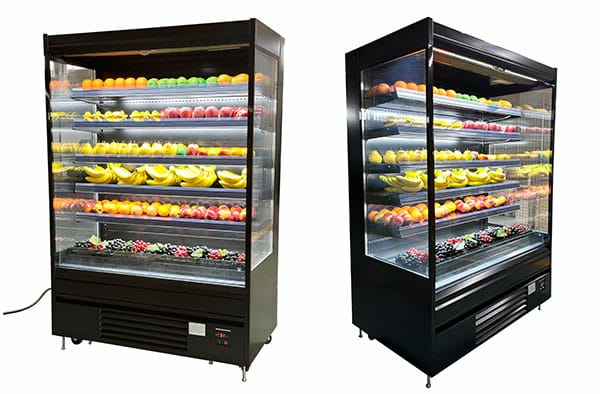 4ft vertical open air cooler , grab & go cabinet
